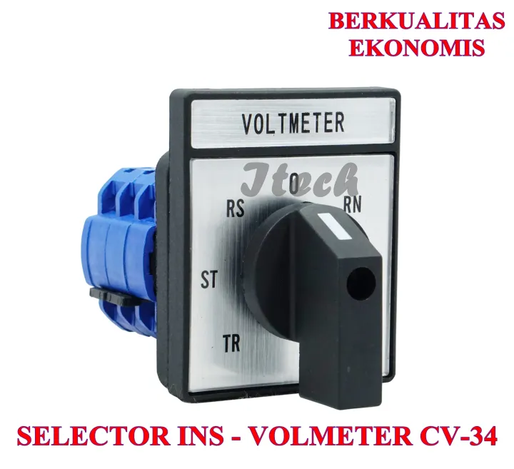 SELECTOR SWITCH INS VOLTMETER CV34 - ROTARY SWITCH VOLTMETER INS ...