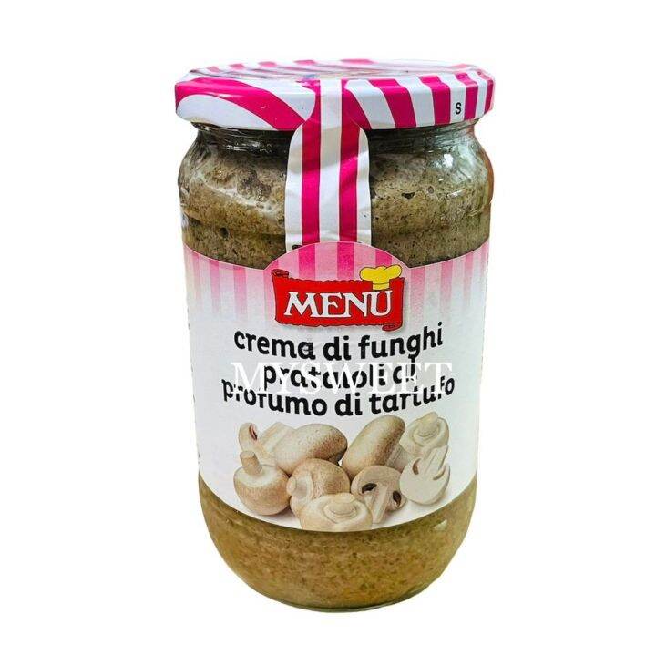 MENU Cream Of Champignons Truffle 640g ครีมเนื้อเห็ดแชมปิยองเข้มข้น ผสม ...