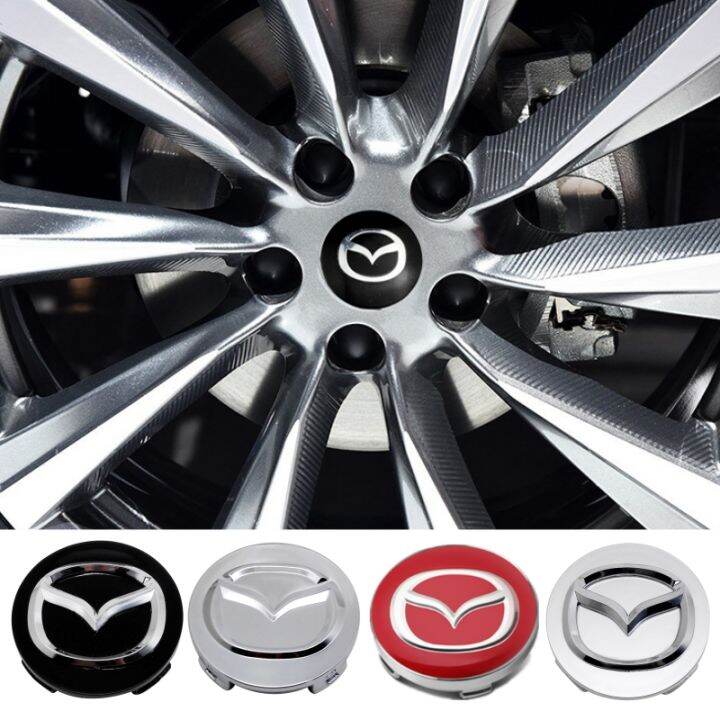 4PCS 52/56/60mm Car Wheel Center Hub Caps Badge Emblem Decal Wheel Rim ...