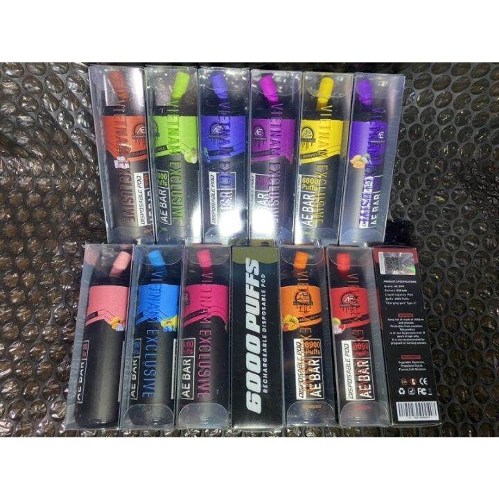 e-cig AEBAR 6000 Puffs 650mAh AE BAR 6k Puffs Vietnam w/ Unique ...