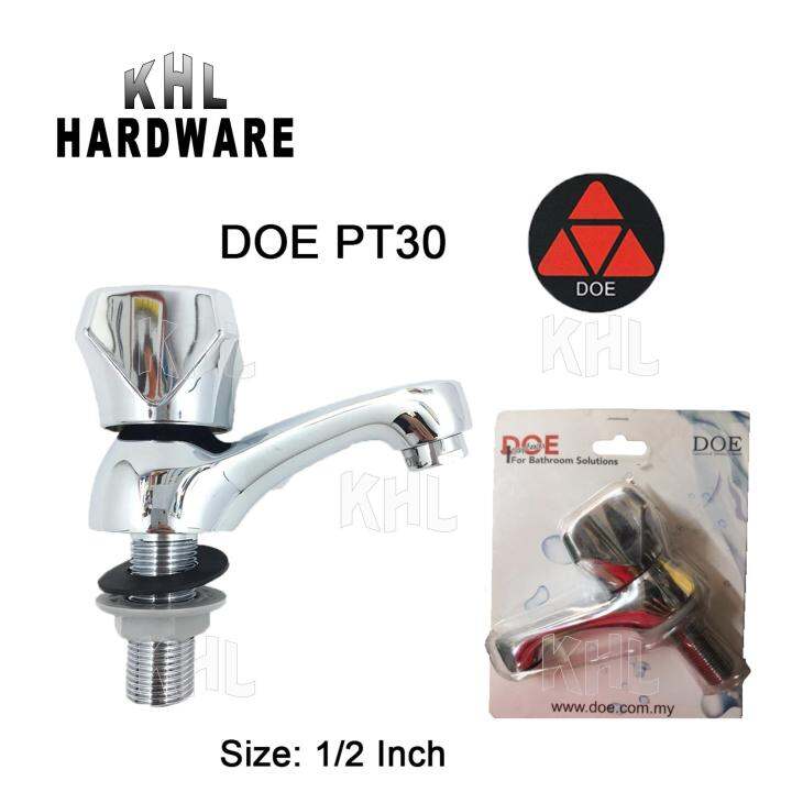 [KHL] DOE 1/2" Basic Series Basin Tap / Water Tap - PT30 | Lazada