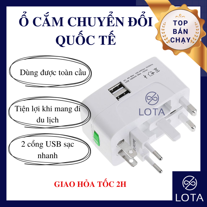 Ổ CẮM ĐIỆN DU LỊCH CHUYỂN ĐỔI ĐA NĂNG LOẠI CAO CẤP dùng cho hơn 150 ...
