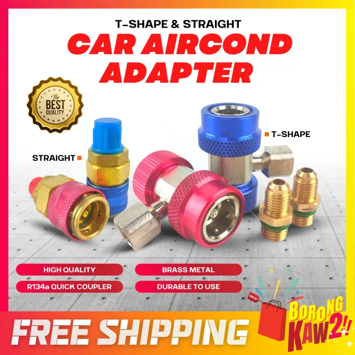 R134a Quick Coupler Car Aircond Adapter High Low Side For Car ...