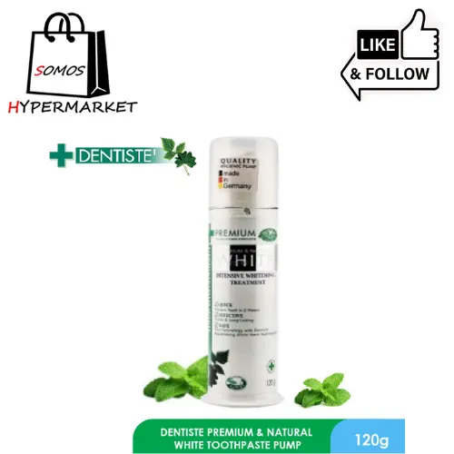 Dentiste Premium & Natural White Toothpaste Pump 120g | Lazada