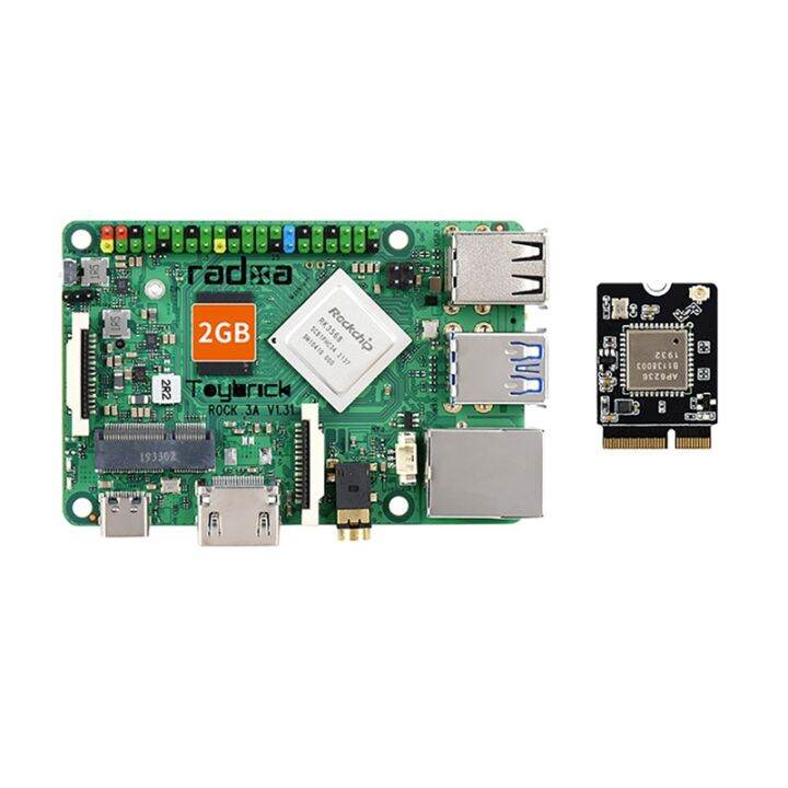 ROCK3 Model a Card Computer SBC Module with Wireless WiFi Module A1 ...