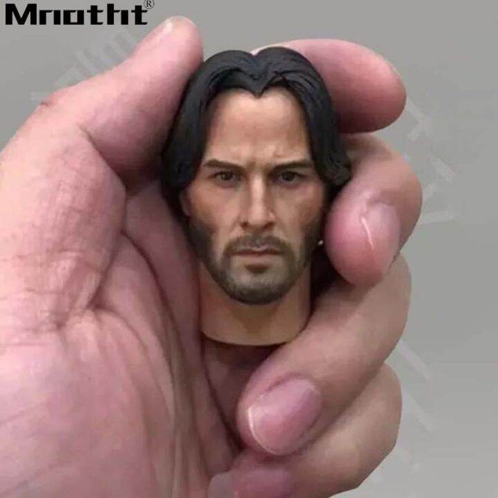 1:6 Scale Head Sculpt John Wick Keanu Reeves Male Soldier Head Model ...