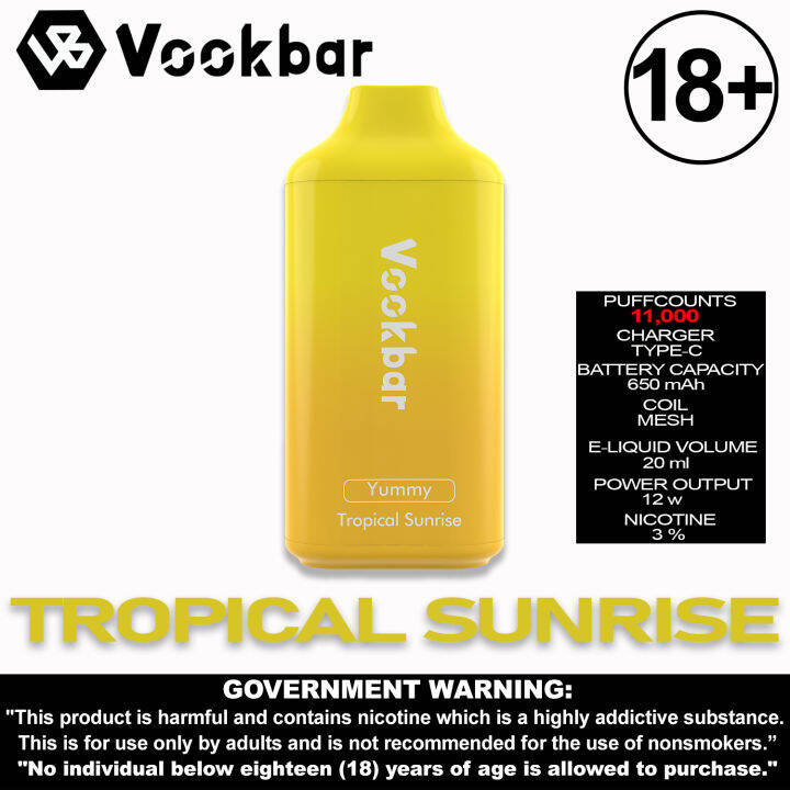 Vookbar Yummy 11000 with Device 20ml Type - C | Lazada PH