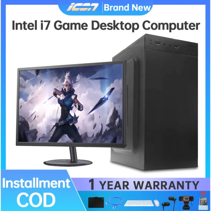 【Fast delivery】ICON Desktop Computer Full Set PC Set Gaming computer ...