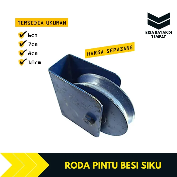 Roda Pintu Pagar Geser Sliding Dorong Besi Siku 10cm TBA1149 | Lazada ...