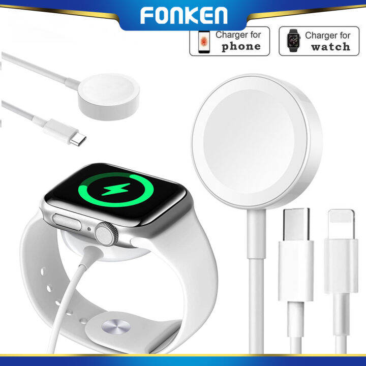 Fonken 3 in 1 type c watch Charger สำหรับ A-Pple Watch USB C สายเคเบิล ...