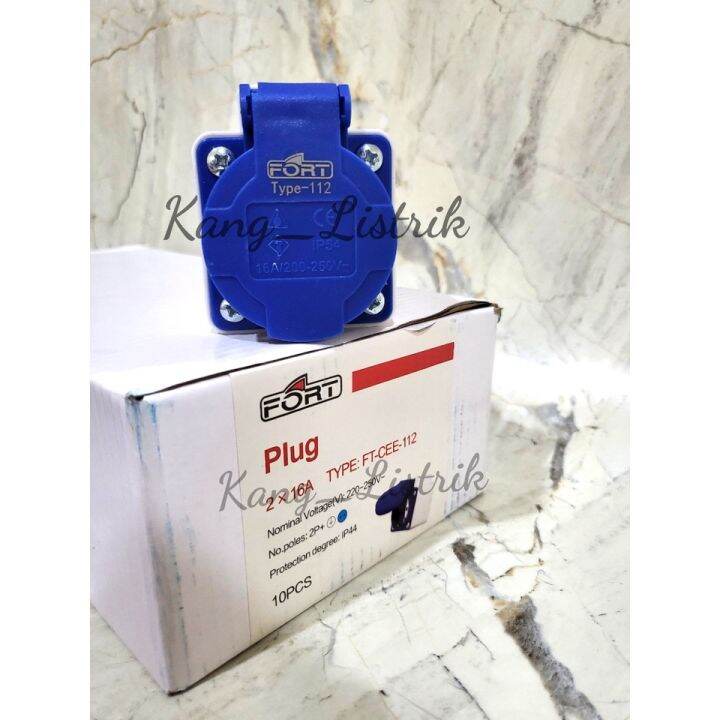 Stop Kontak Tutup / Stop Kontak Outdoor Fort CEE 112 | Lazada Indonesia