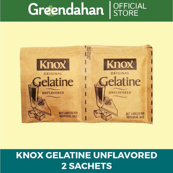 ☆GREENDAHAN Knox Unflavored Gelatine 2 Sachets - KetoLow carb Friendly ...