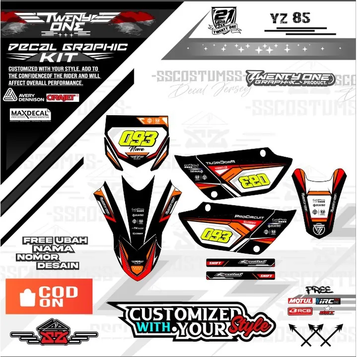 Rbt bebekstd yz85 procirc 0722 decal RBT ⭐JUPITER VEGA NEW YAMAHA motor ...