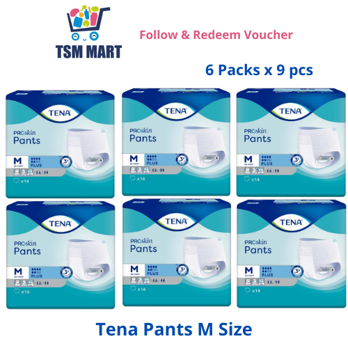 TENA Pants Plus - M 1 Carton (6packs) | Lazada
