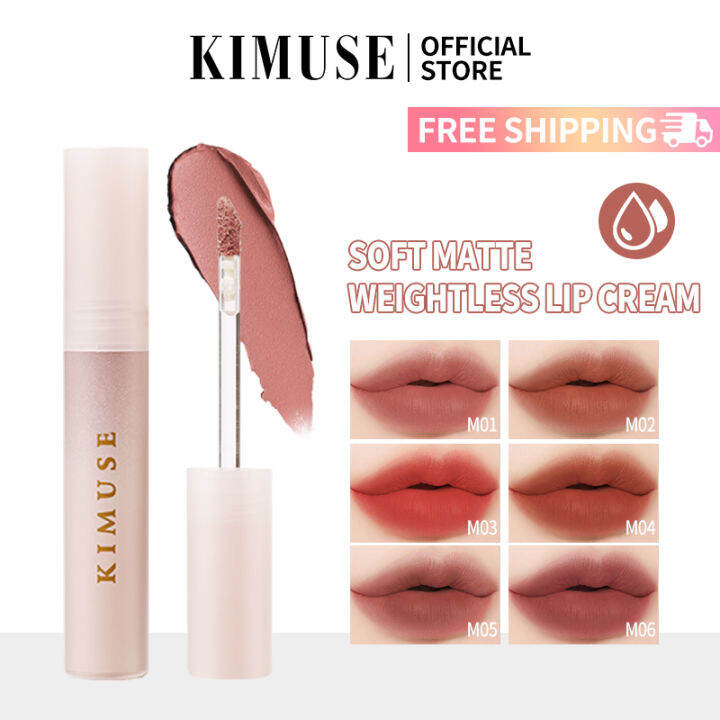 KIMUSE Liquid Lipstick Soft Matte Weightless Lip Cream Moisturising ...