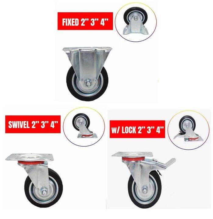 CASTER WHEEL / BLACK WHEEEL TROLL | Lazada PH