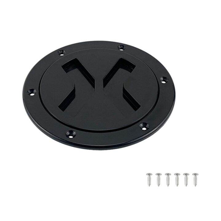 ABS Round Deck Inspection Hatch Cover Plastic Boat Twist Screw Out Deck ...