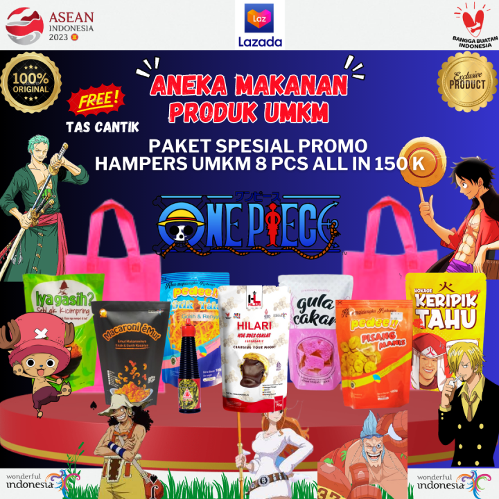 PAKET 1 MAKANAN SPESIAL PROMO HAMPERS UMKM ALL IN 150 K FREE TAS CANTIK ...
