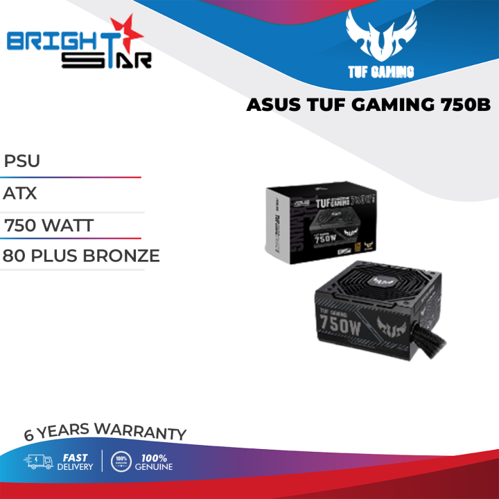 ASUS TUF Gaming 750W Bronze ( ATX | 750 WATT | 80 PLUS BRONZE | 6Y WARRANTY | Lazada