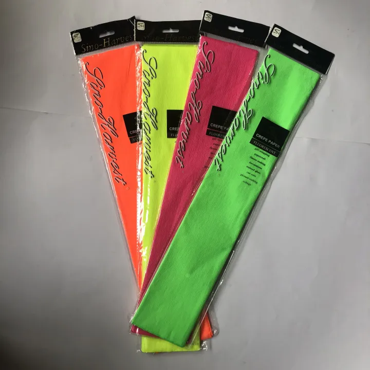 Sino Harvest Neon Crepe Paper (50x200cm) | Lazada PH