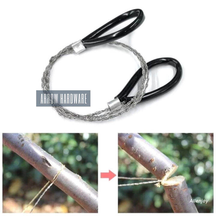 Camping Hiking Pocket Saw Wire Emergency Survive Tool Stainless Steel ...