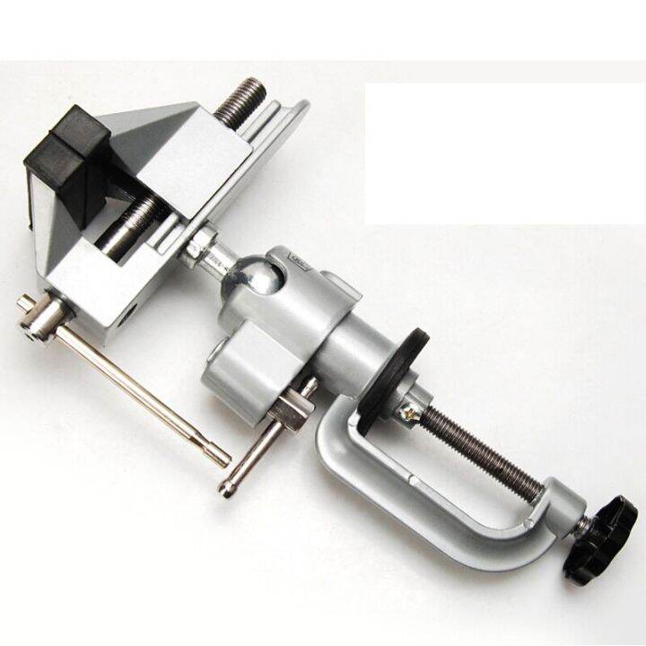New Table Vise Bench Vice Aluminium Alloy 360 Degree Rotating Universal Vise Precise Mini Vise ...