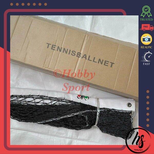 Net Tenis Lapangan GTO Single Seling Baja Jaring Nylon Tennis Ball ...