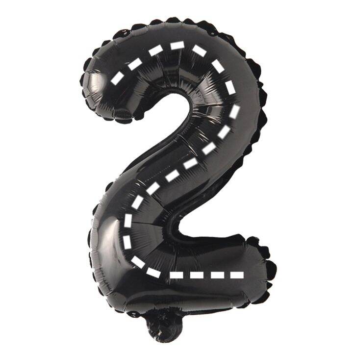 【Glass house】 32 Inch Race Car Birthday Party Balloon Number 2 Two Fast ...