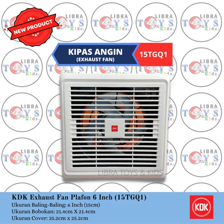 Exhaust Fan Type 15TGQ1 KDK Ventilating CEILING MOUNT Exhaust Fan ...
