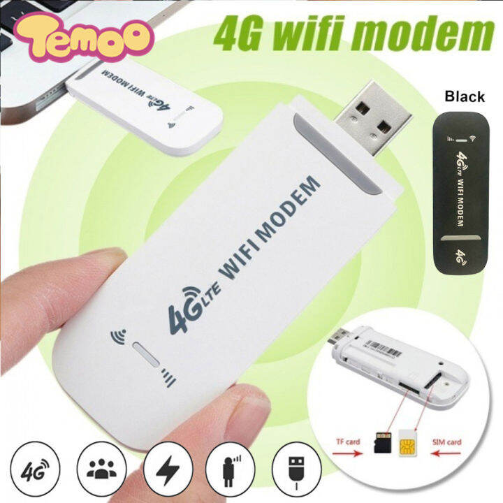 Temoo 4G LTE USB WIFI Wireless USB Dongle Mobile BroadbandModem Adapter ...