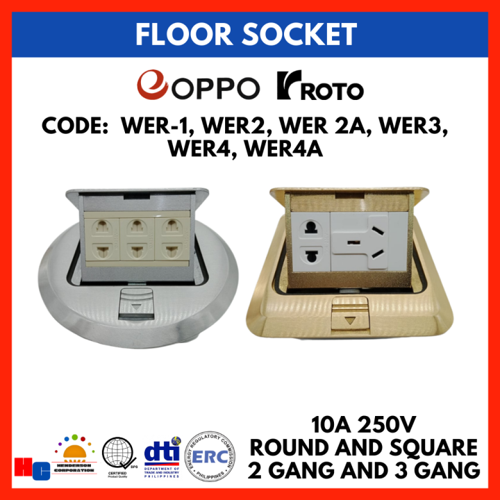 EOPPO Floor Outlet 2 gang and 3 Gang | Lazada PH