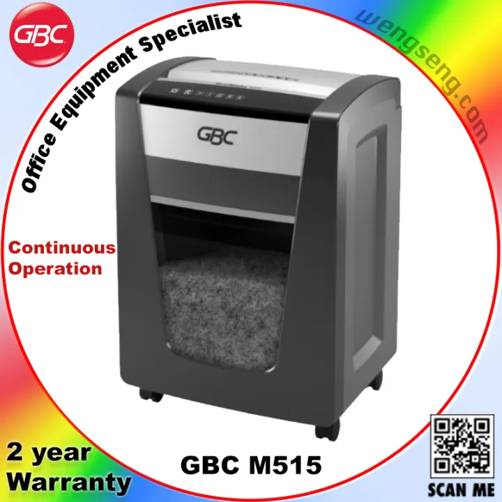 GBC Micro Cut Small Office Shredder M515 / Paper Shredder / Micro Cut ...