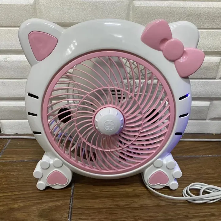 New hello kittty cartoon desk fan(10inches) | Lazada PH