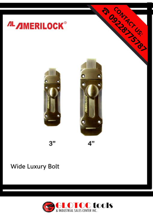 AMERILOCK Wide Luxury Bolt | Lazada PH