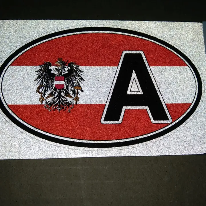 AUSTRIA SEAL OVAL 3M REFLECTIVE DECALS | Lazada PH