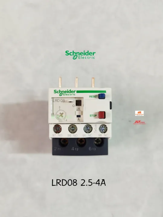 Schneider Electric LRD08 กระแส 2.5-4A โอเวอร์โหลด รีเลย์ Overload Relay ...