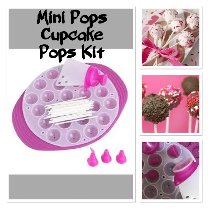 🌹READY STOCK🌹 Mini Pops Cupcake Pops Kit Lollipop Cake Maker Baking ...