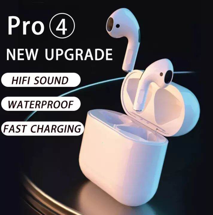 airpods pro 4 earpods bluetooth wireless earbuds wireless earphones ...