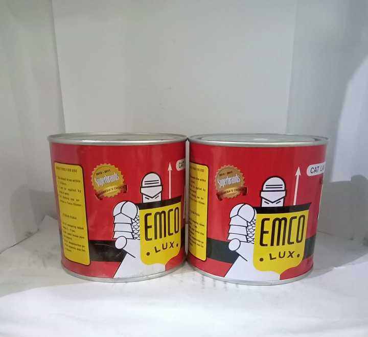 cat kayu besi emco 1/4 kg, Cat Lak Synthetic, cat besi , cat minyak | Lazada Indonesia