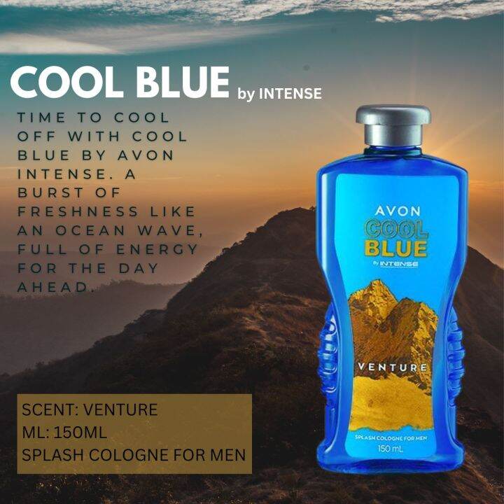 Avon Cool Blue Venture by Intense Splash Cologne for men 150ml | Lazada PH