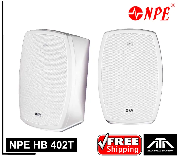 NPE HB-402T ตู้ลำโพงแขวน4" สีขาว มีLINE ตู้ลำโพง ตู้แขวน4นิ้ว ตู้แขวนมีLINE HB 402T HB402T ตู้ ...