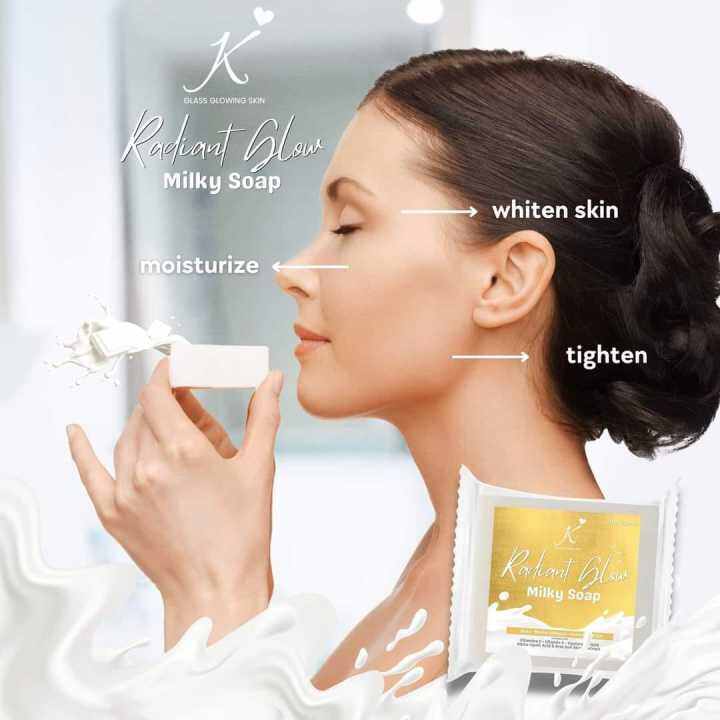 Radiant Glow Milky Soap 100g by Glass Glowing Skin by K also available ...
