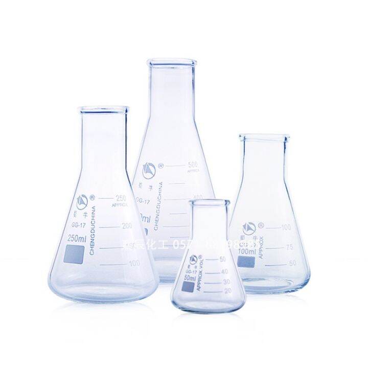 SHUNIU Erlenmeyer Flask Narrow Neck / Labu Erlenmeyer 100ml | Lazada ...
