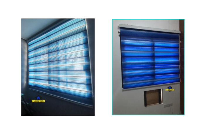 ROLLER KOREAN BLINDS TRI-COLOR LAYER SHADE GRADUATED COLOR LIGHT ...