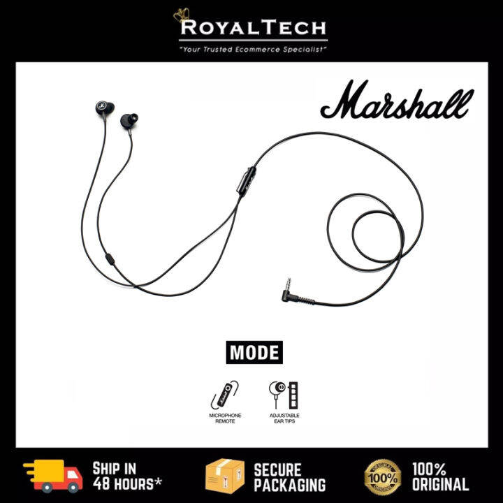Marshall Mode Wired Earphones - Black | Lazada PH