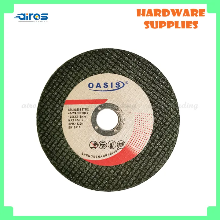 Oasis Cutting Grinder Disc 4" Heavy Duty Superthin 25pcs | Lazada PH