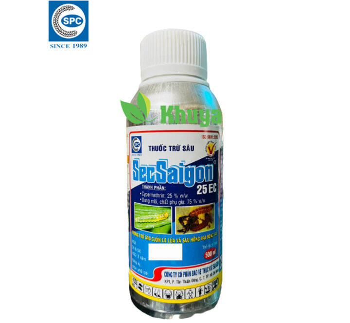 Thuốc trừ sâu SecSaigon 25EC 500ml trừ Sâu Cuốn Lá và Sâu Hồng | Lazada.vn