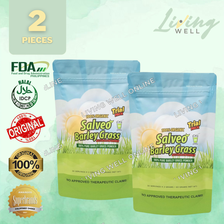 Salveo Barley Grass Powder Original TRIAL PACK ( BUY 1 TAKE 1) Free 2 ...