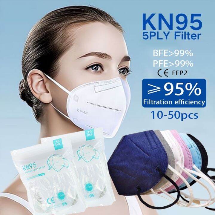 wholesale 10 pcs 100pcs 500 pcs KN95 Mask Original White kn95 mask fda ...