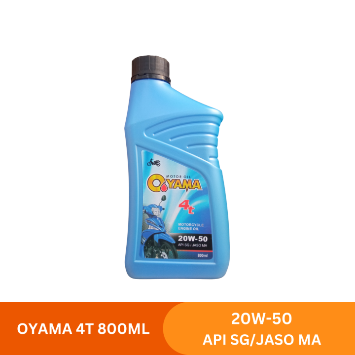 OYAMA 4T 20W-50 API SG/JASO MA. 800ML | Lazada Indonesia